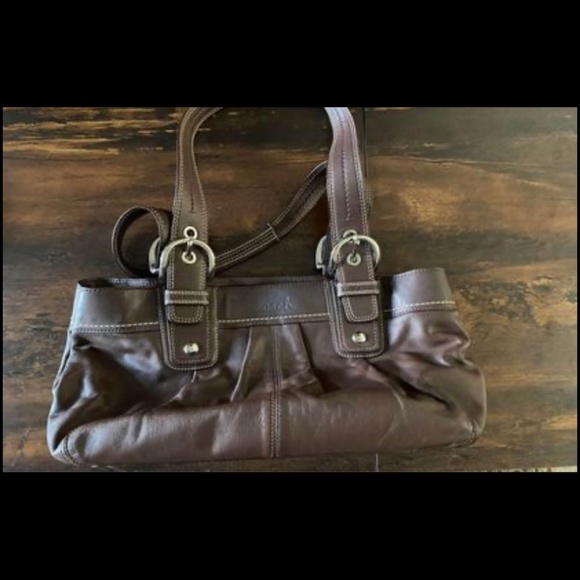 Coach | Bags | Classic Vintage Coach Soho F3732 Medium Pleated Genuine ...